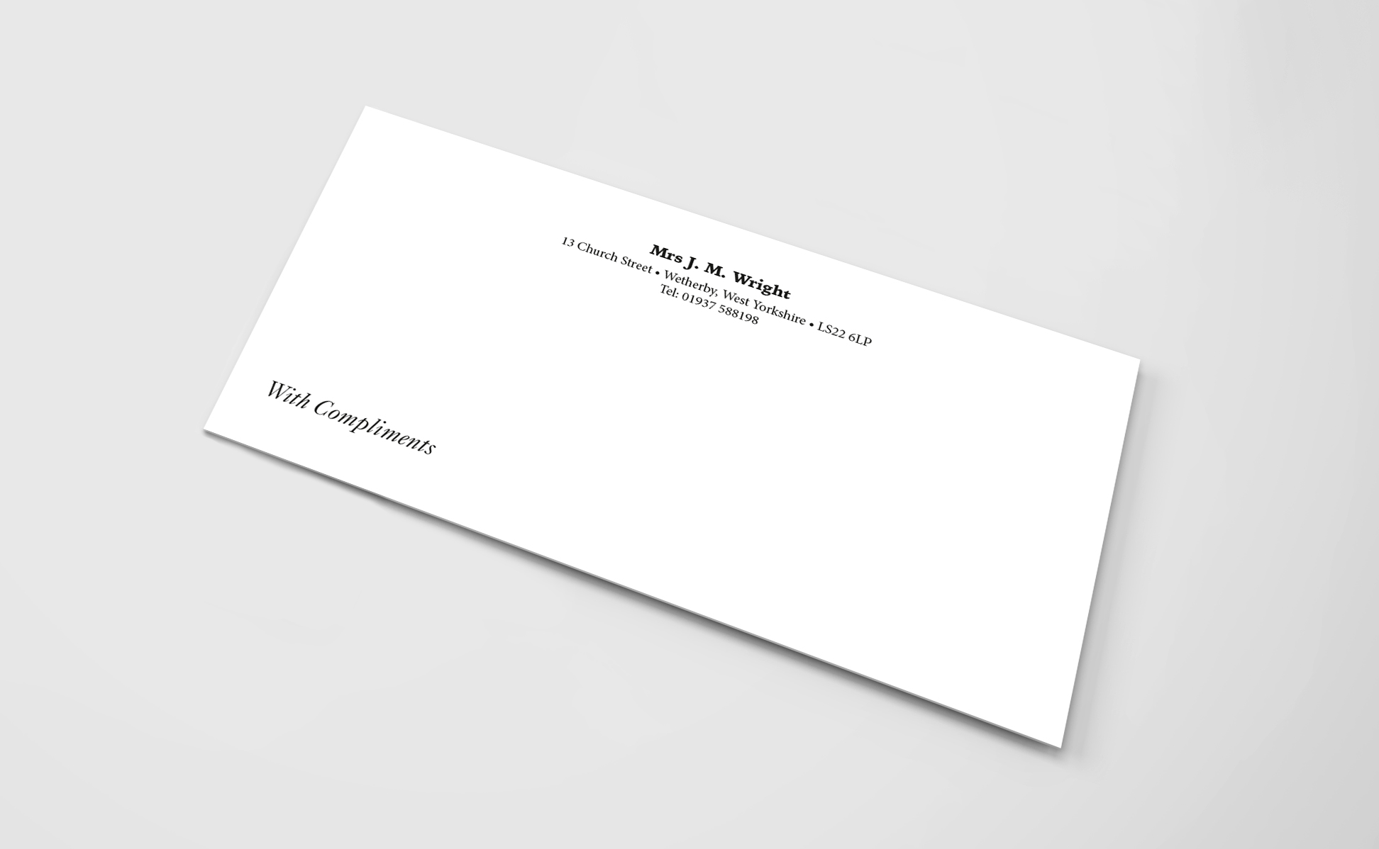 Personal Stationery Wetherby Leeds West Yorkshire WRITE DESIGN